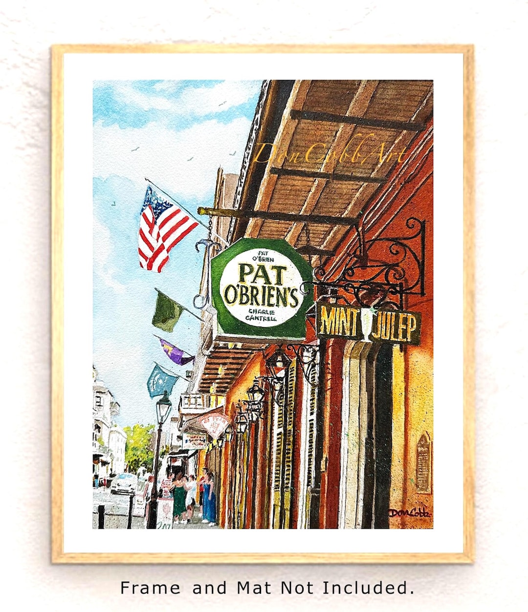 Pat O'brien's, New Orleans Art Prints: Bourbon Street Landmark, Signed ...