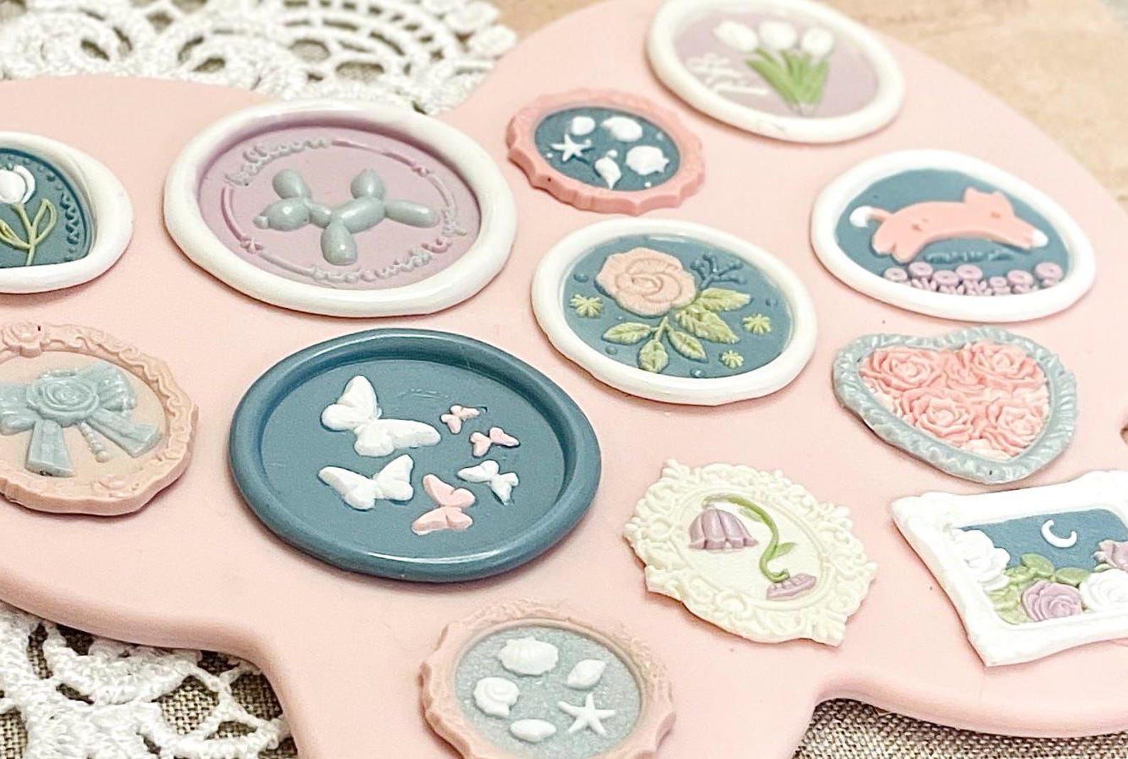 5 Assorted Premade Wax Seals Mystery Box Multi-toned Mystery Box Gift ...