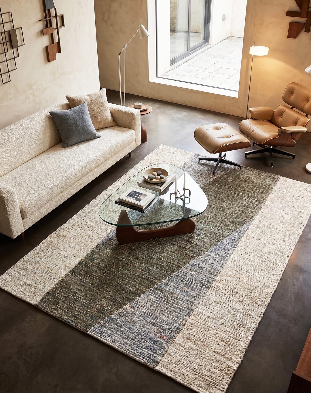 Modern Abstract Jute Soumak Rug | Hand Knotted Geometric Area Rug ...