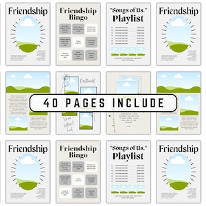 Customizable Magazine Template - Bestie Edition - 40 Pages - Etsy