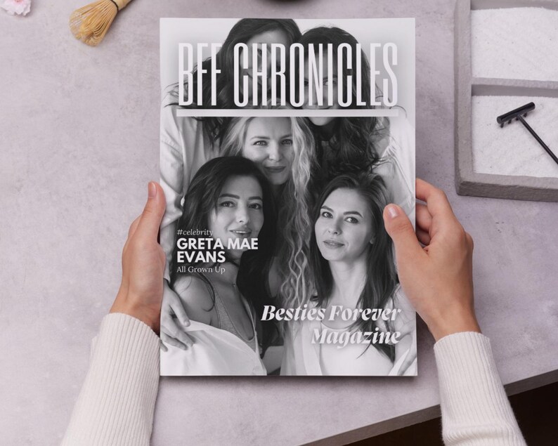 Customizable Magazine Template - Bestie Edition - 40 Pages - Etsy