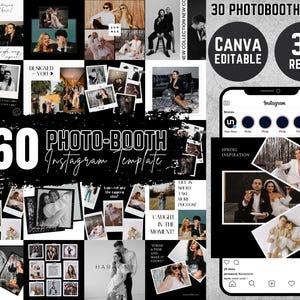 Photo Booth Business Instagram Templates: Minimalist Posts & Stories - Etsy