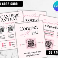 DIY Price List Template & Scan to Pay Template QR Code Sign Canva ...