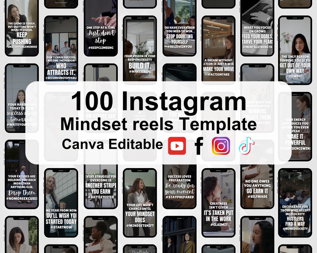 Life and Mindset Reels + Captions | Elevate Your Social Media | DFY ...