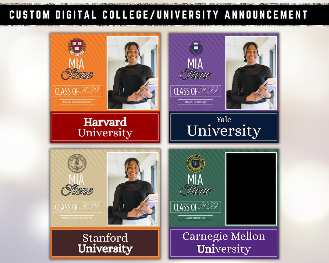 Custom College Announcement: Class of 2029 (digital) - Etsy
