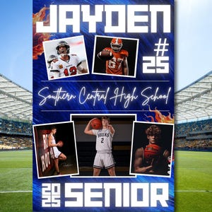 Football Poster Canva Template | Sports Background & Digital Backdrop ...