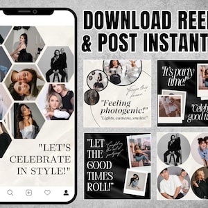 Photo Booth Business Instagram Templates: Minimalist Posts & Stories ...