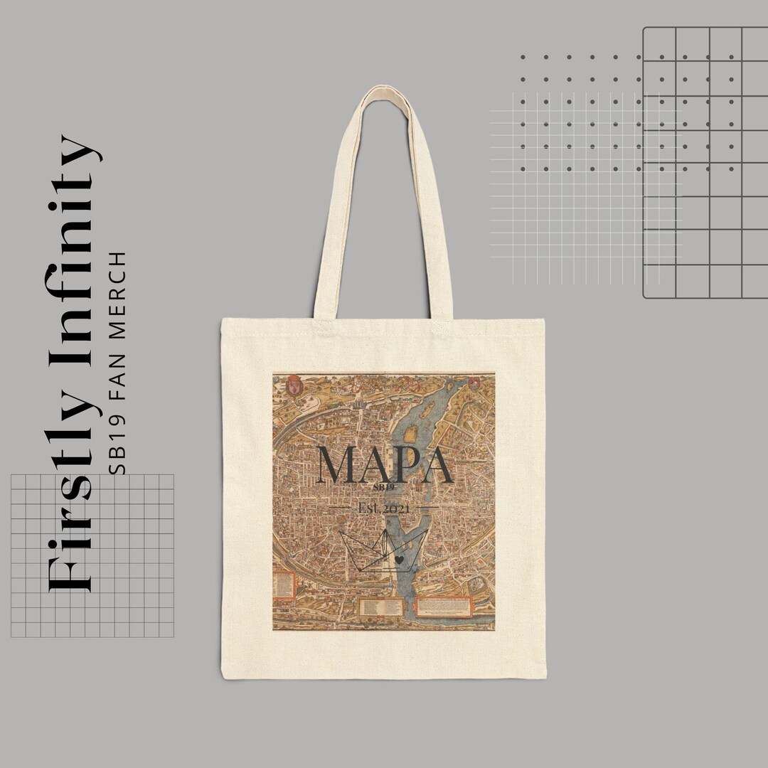 SB19 PPOP A'tin Mapa Song Themed Fan Merch cotton Canvas Tote Bag - Etsy