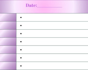 Printable Daily Checklist Planner - Etsy