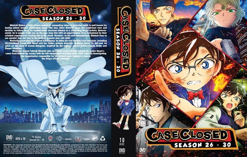 DVD Detective Conan CASE CLOSED Season 26-30 English Subtitle All ...