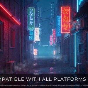 Animated Background | Neon Lit Alleyway | Cyberpunk City | Steam Rising ...