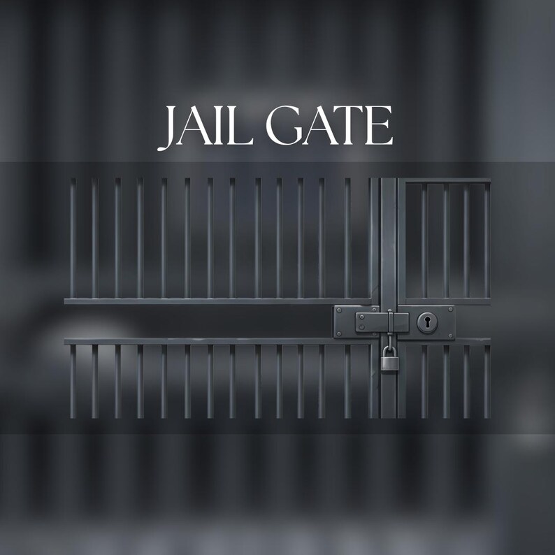 Animated Vtuber Background | Dark Prison Cell Interior | Jail Roleplay ...