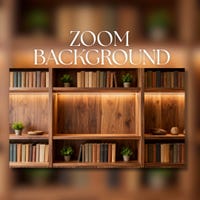 Zoom Virtual Back - Bookcase Zoom Back - Garden Zoom Back - Virtual ...
