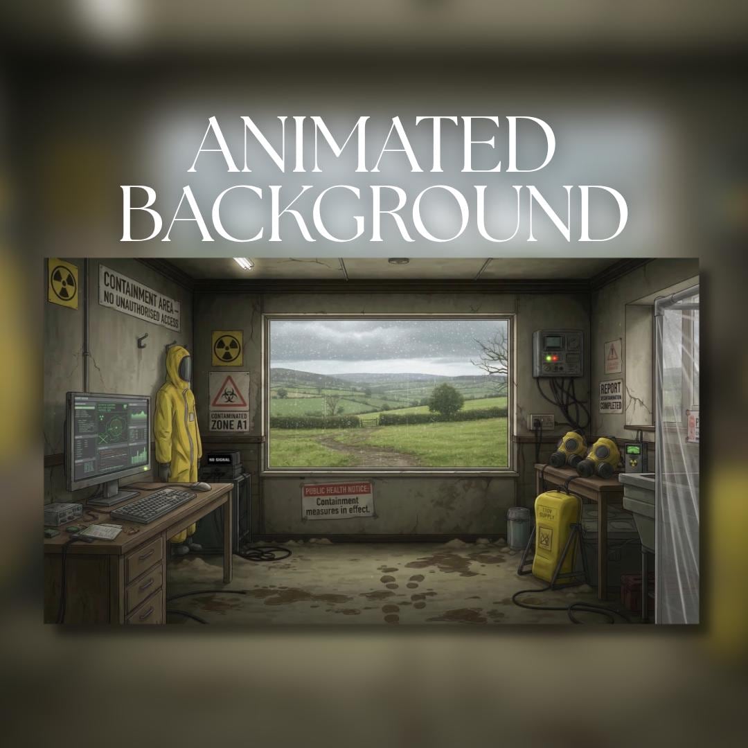 Animated Background | Quarantine Containment Room | Biohazard Lab ...