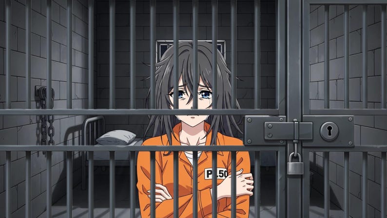 Animated Vtuber Background | Dark Prison Cell Interior | Jail Roleplay ...