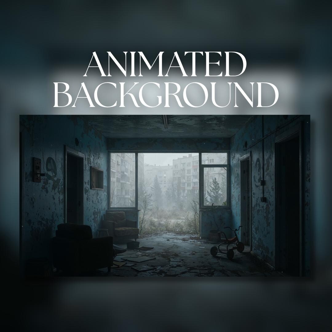 Animated Background | Abandoned Apartment | Foggy Urban Ruins | Post ...