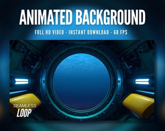 Steampunk Underwater Virtual Background | Fantasy Submarine for ...