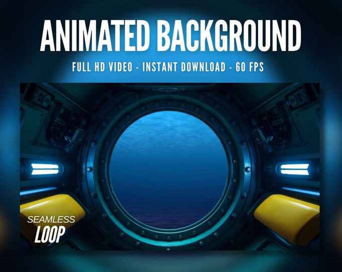 Steampunk Underwater Virtual Background | Fantasy Submarine for ...
