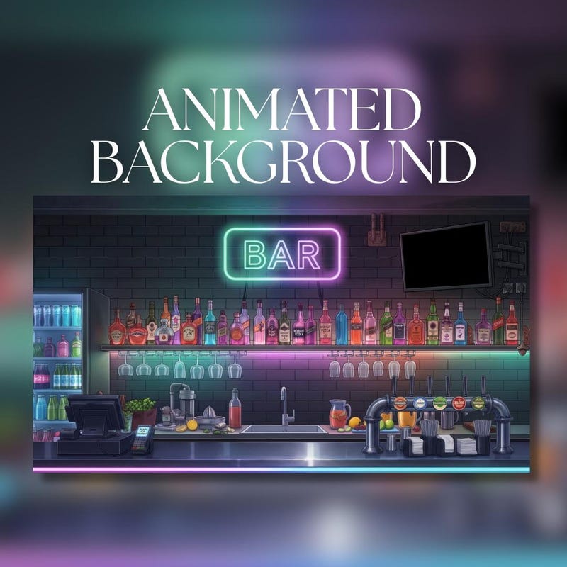 Vtuber Backgrounds Bar - Etsy