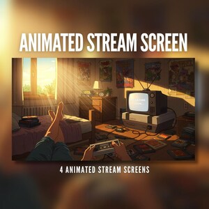 Animated Stream Screen | Cozy Anime Gamer Room | 4 Animated Scenes ...