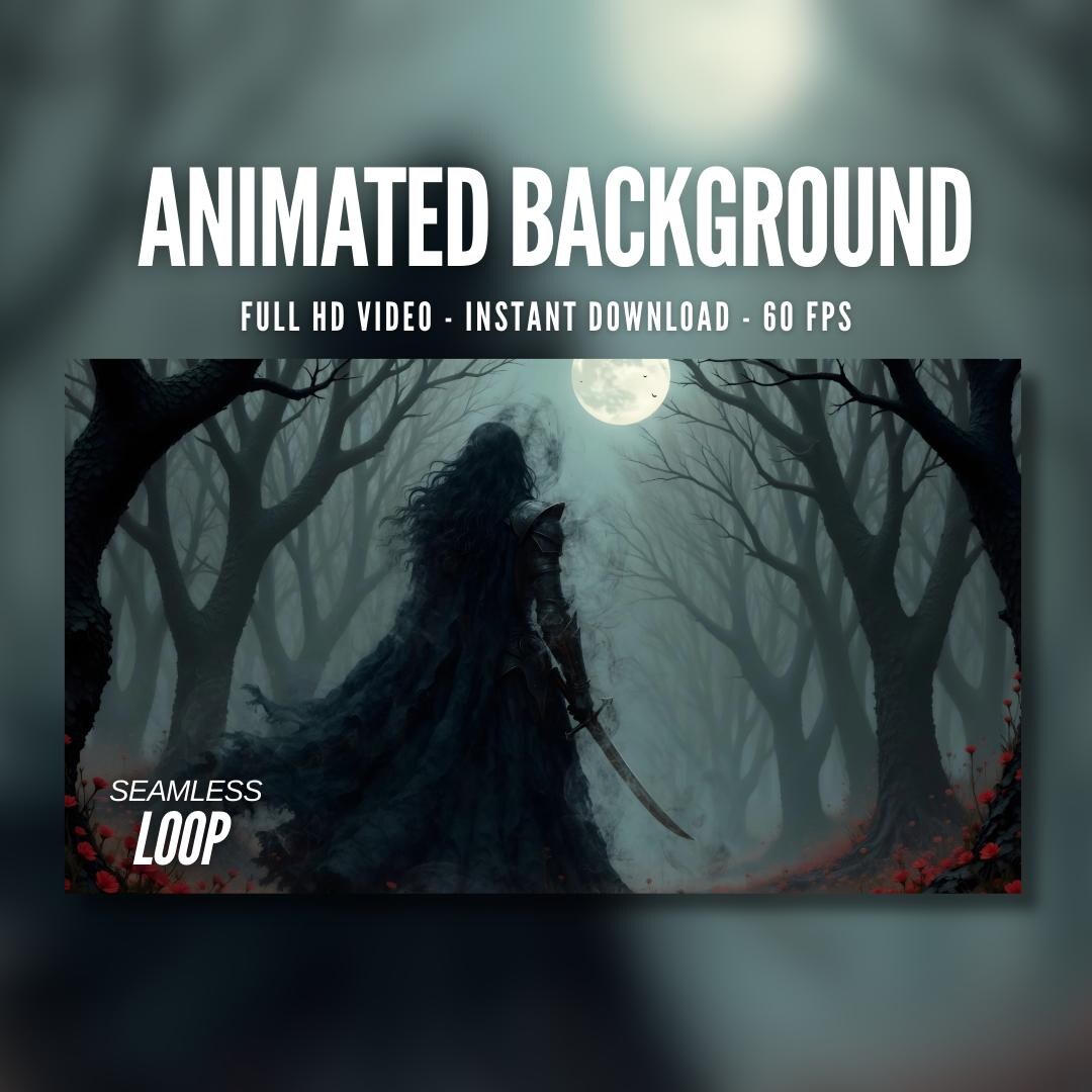 Animated Background | Victorian Vampire | Moonlit Forest | Dark Fantasy ...