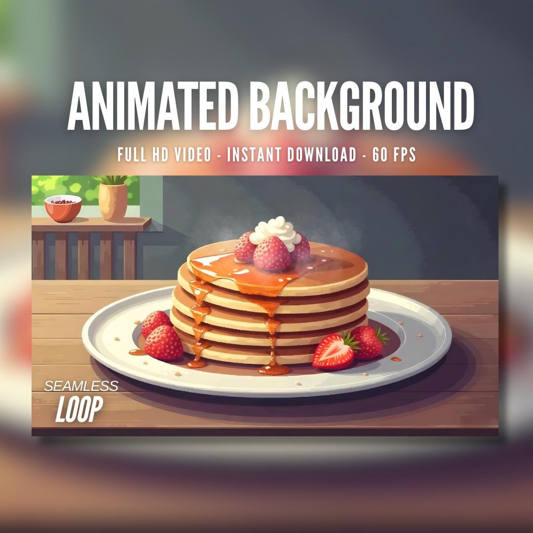 Animated Background | Stack of Pancakes | Pancake Day Celebration ...