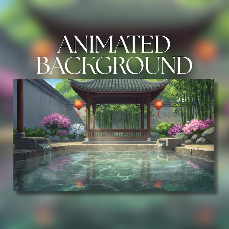 Onsen Background Animated - Etsy UK