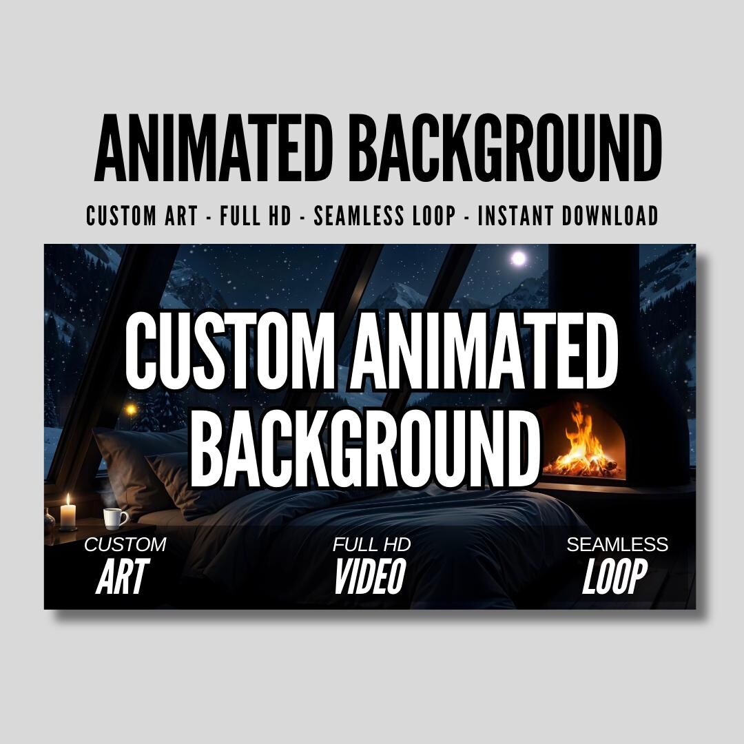 Custom Animated Background Animate Still Image Any Duration Full HD TV ...