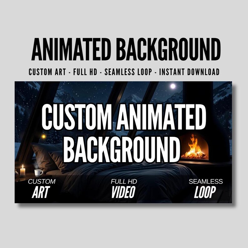 Custom Animated Background Animate Still Image Any Duration Full HD TV ...