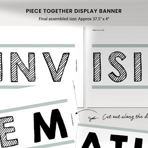 Invisible Math Posters (earthy) - Middle School Math Classroom Decor - Etsy