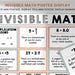 Invisible Math Posters (earthy) - Middle School Math Classroom Decor - Etsy