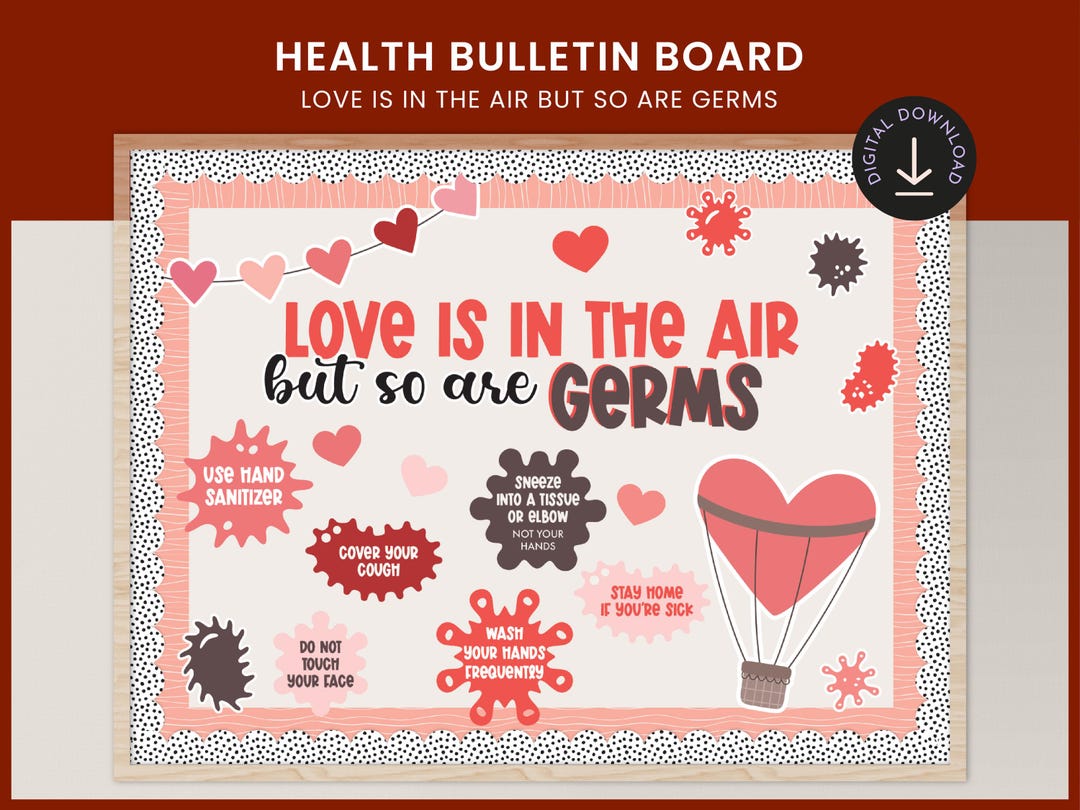 Love is in the Air | Valentine's Day February Bulletin Board School ...