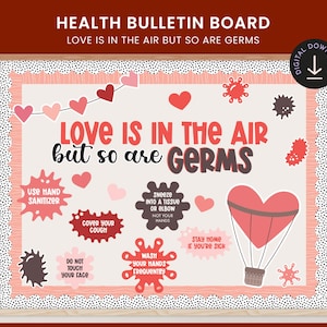 Love is in the Air | Valentine's Day February Bulletin Board School ...