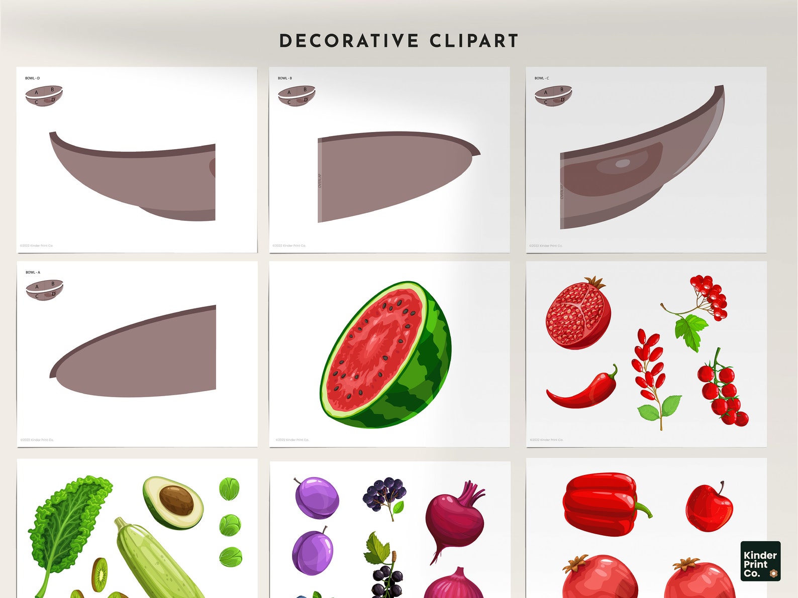 Eat the Rainbow Bulletin Board Kit School Nurse Health Office Classroom ...