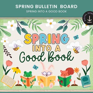 Spring Into a Good Book Bulletin Board Kit | March April May Classroom ...