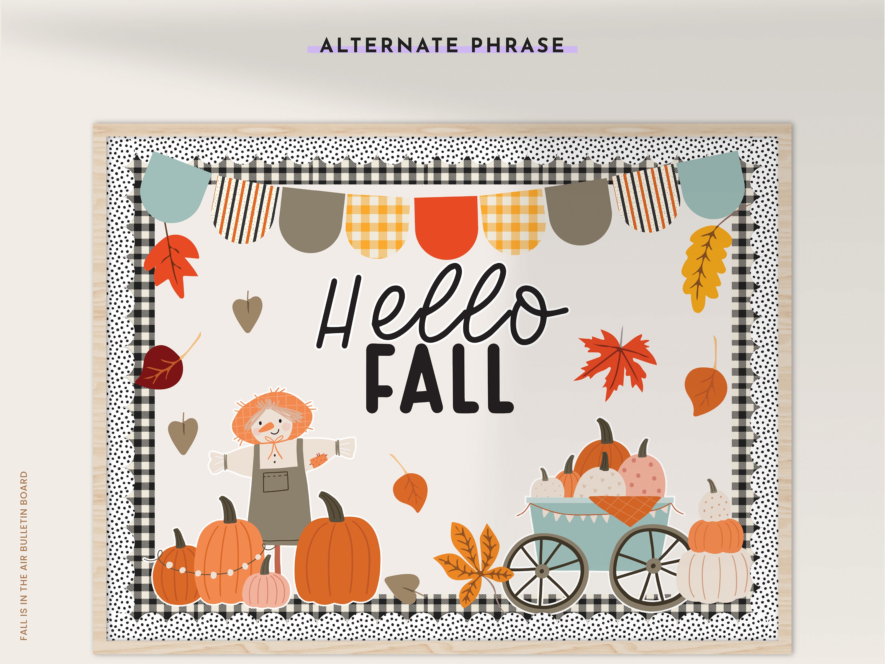 Fall is in the Air Bulletin Board Kit Autumn Classroom Bulletin Display ...