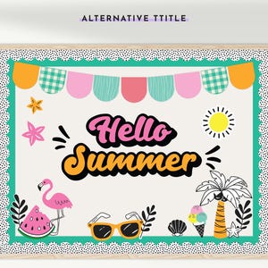 Summer Countdown Bulletin Board Kit | Summer End of Year Classroom ...