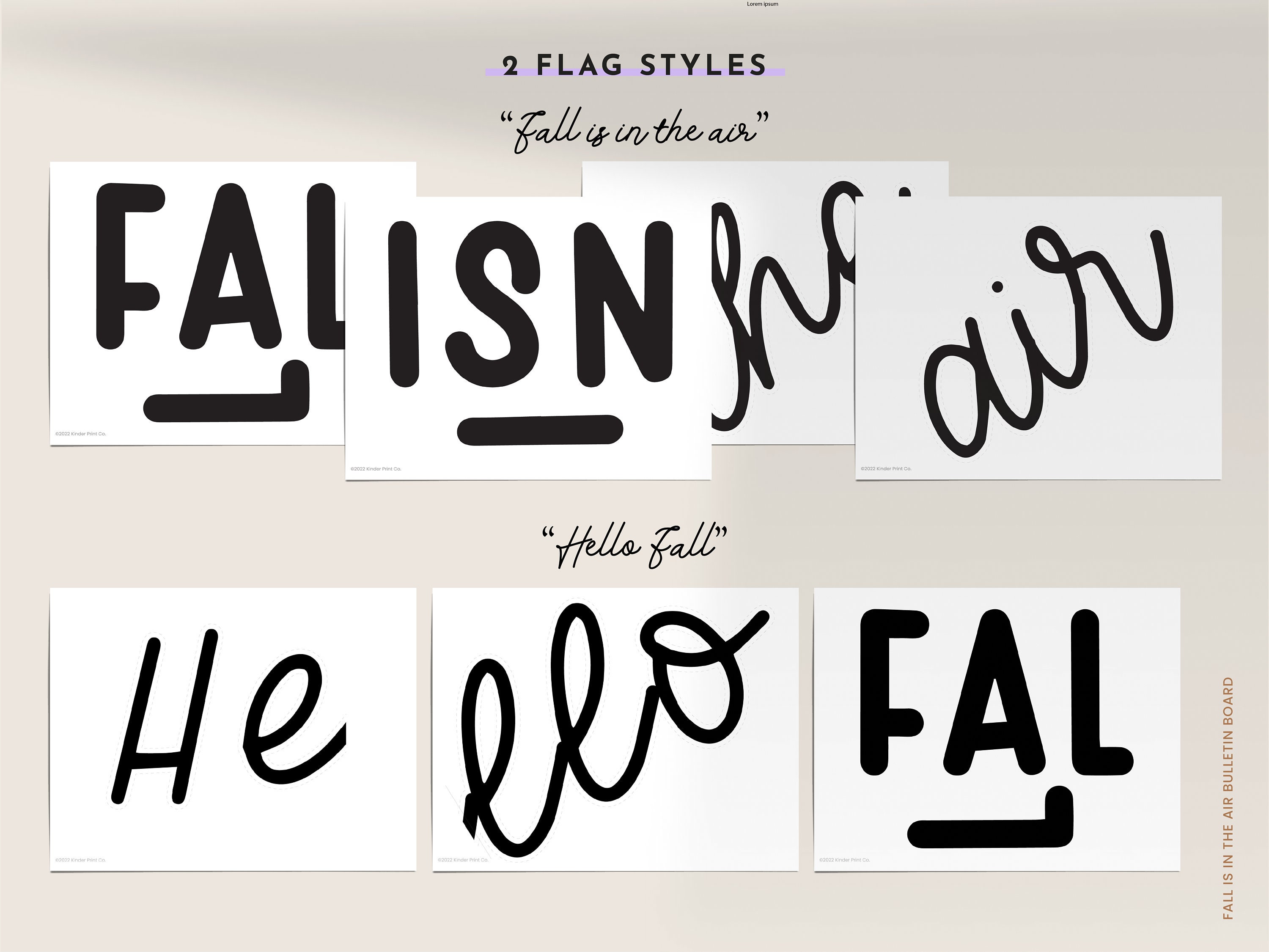 Fall is in the Air Bulletin Board Kit Autumn Classroom Bulletin Display ...