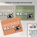 Invisible Math Posters (earthy) - Middle School Math Classroom Decor - Etsy