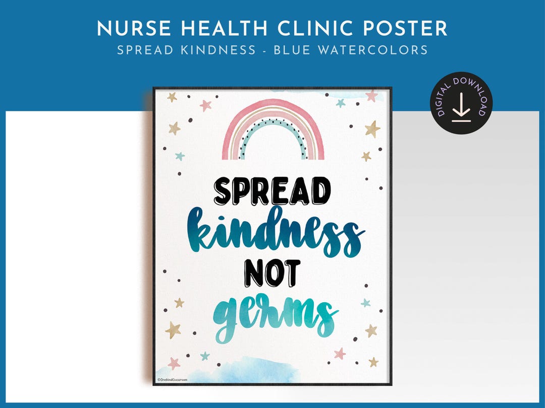 Spread Kindness Not Germs - Bulletin Board Wall Decor School Health ...