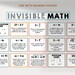 Invisible Math Posters (earthy) - Middle School Math Classroom Decor - Etsy