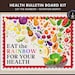 Eat the Rainbow Bulletin Board Kit School Nurse Health Office Classroom ...