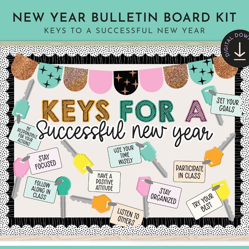 Winter Bulletin Board Kit - Etsy