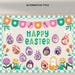 April Spring Easter Bulletin Board Kit | Hoppy Easter Bunny Eggs ...