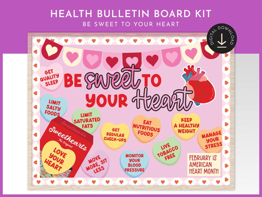 Be Sweet to Your Heart | Valentine's Day February Bulletin Board School ...