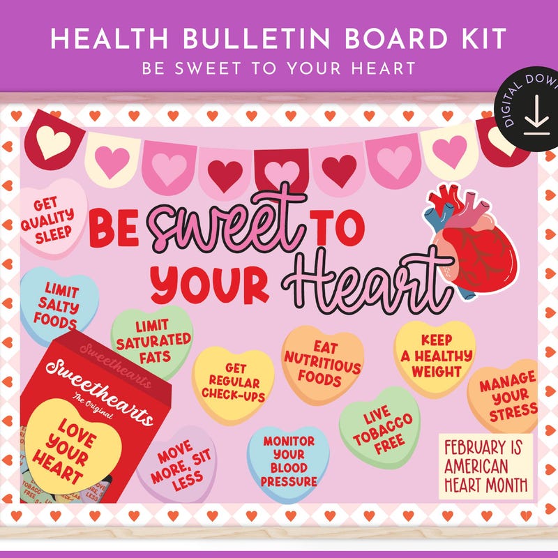 Heart Health Bulletin Boards - Etsy