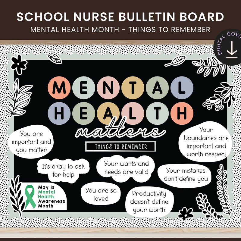Mental Health Bulletin Board - Etsy