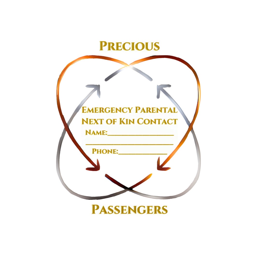 Precious Passengers Emergency Contact Sticker - Etsy