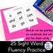 25 Sight Word Fluency Practice - Etsy