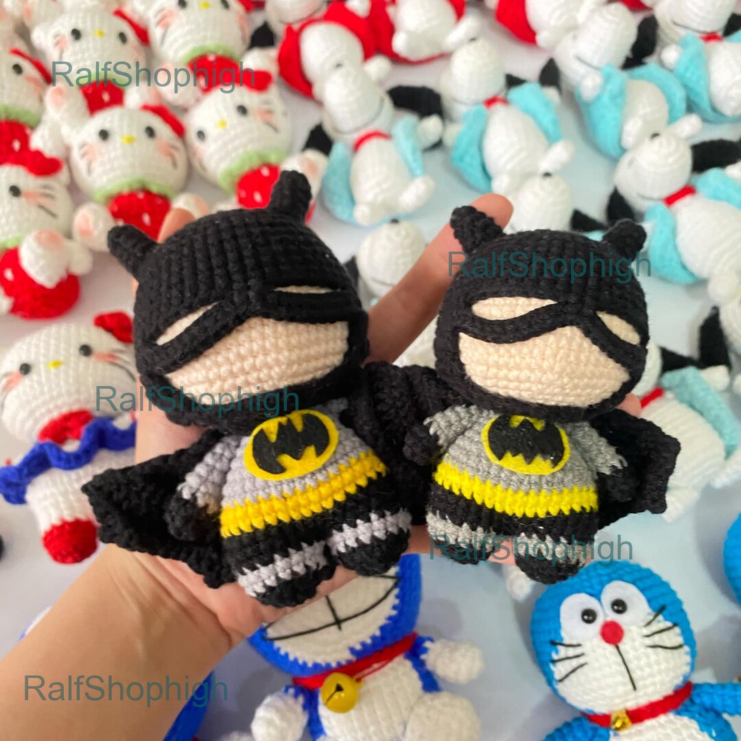 Batman Superhero Crochet Pattern, Batman Cute Chibi Tutorial DIY ...